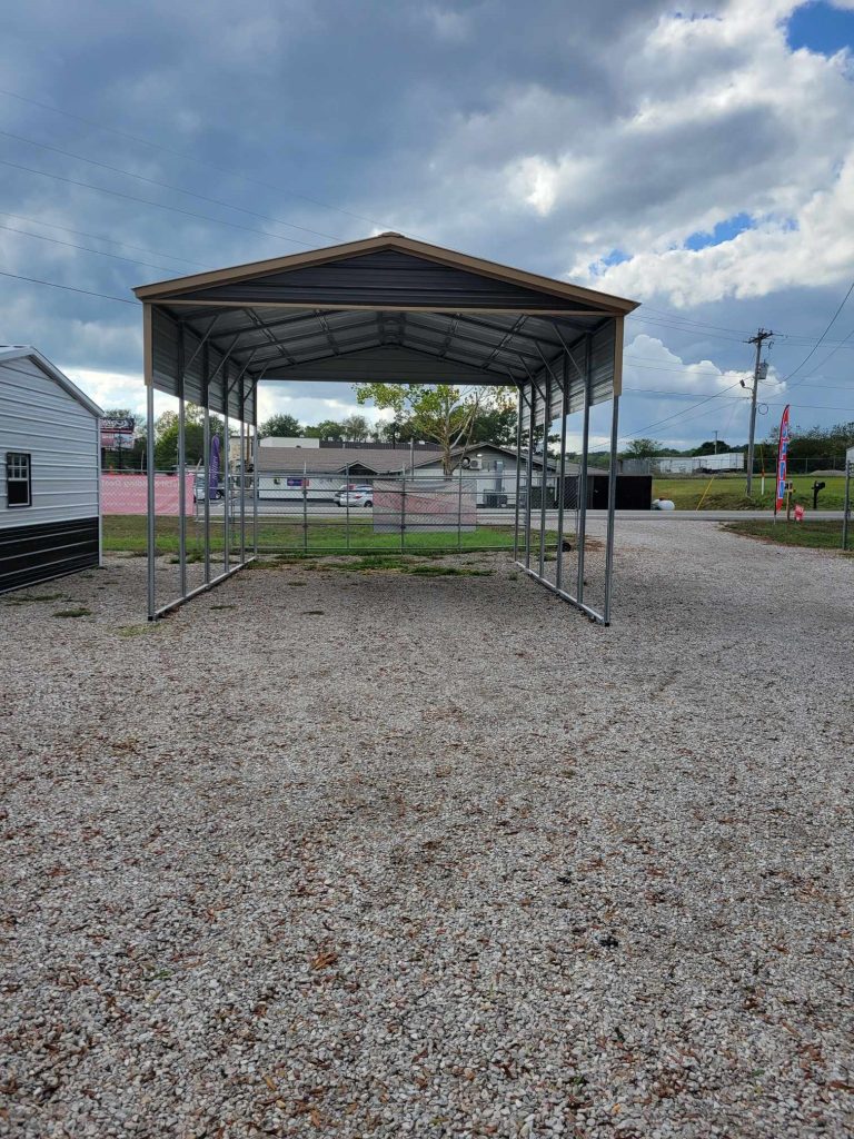 18x50x14 Metal RV Carport Vertical Roof – Arkansas Metal Buildings
